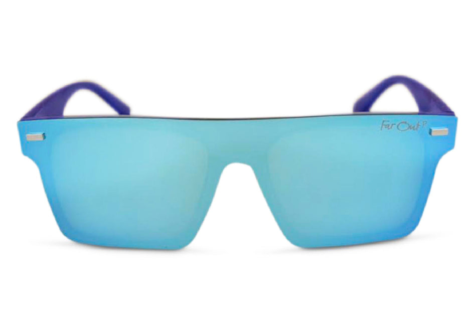 Navy Blue Sunglasses Ice Blue Lens – Far Out Sunglasses