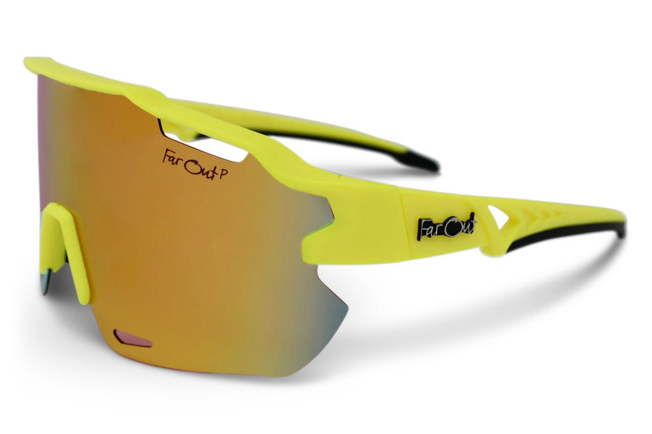 Neon Yellow Retro Sunglasses Mosh pit approved. Bite like a viper ...