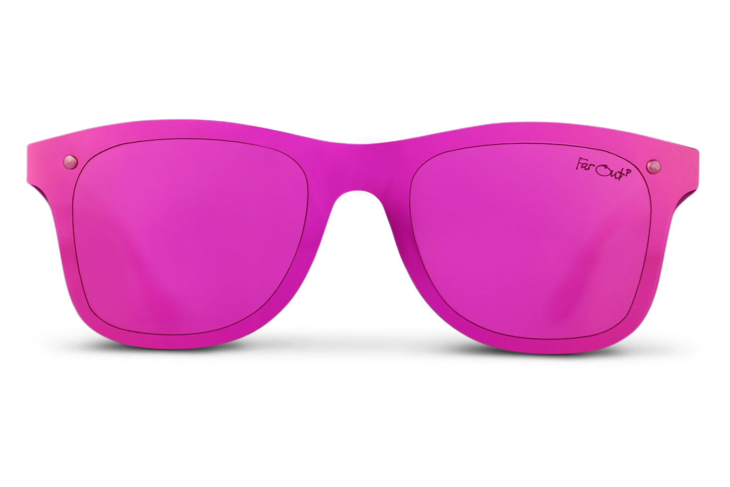 Pink Frameless Sunglasses – Far Out Sunglasses