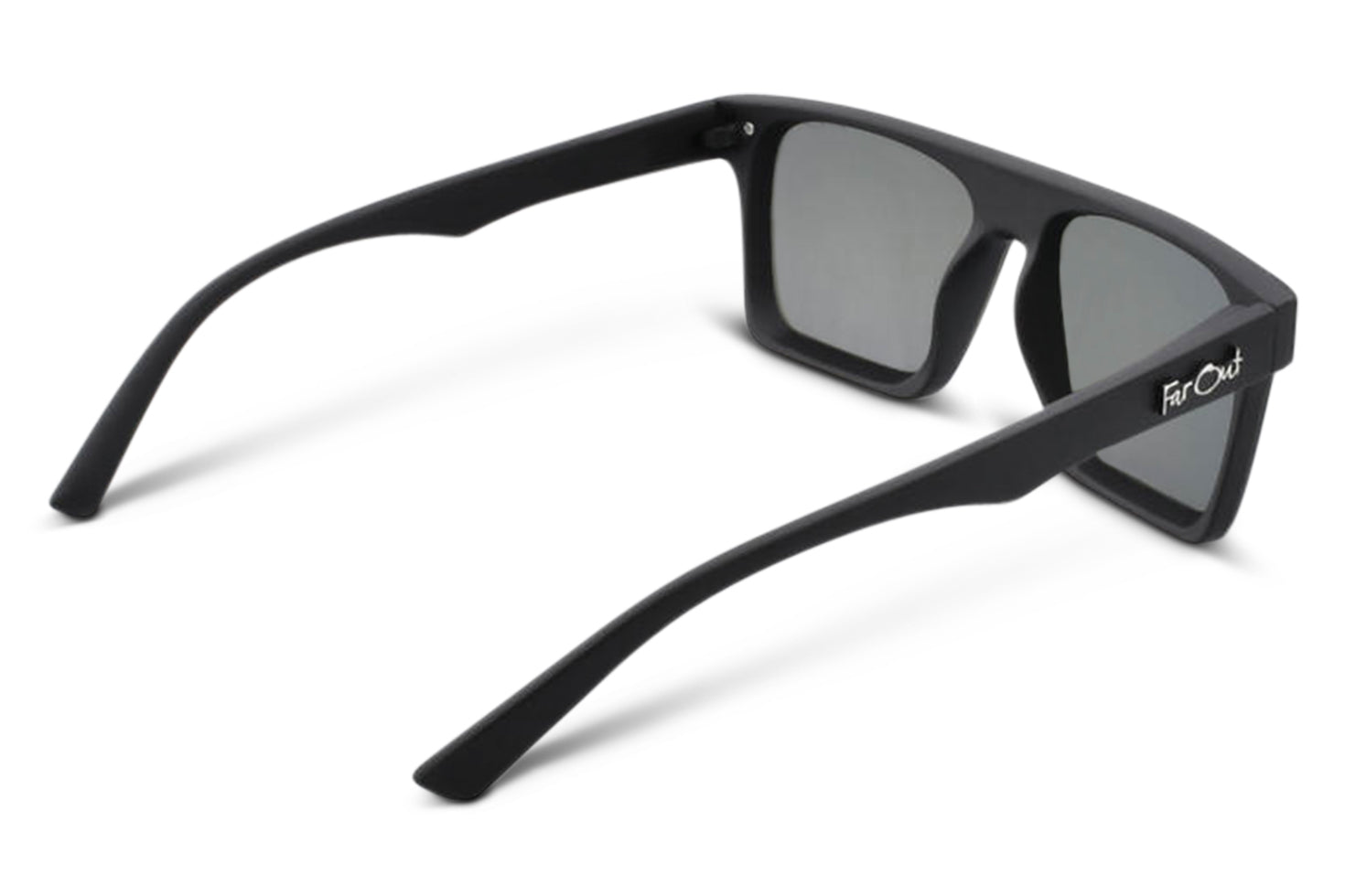 Black Polarized Stunner Shades Blue Lens – Far Out Sunglasses